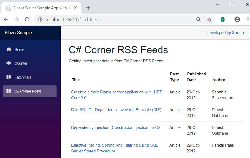 Create A Simple Blazor Server Application With .NET Core 3.0